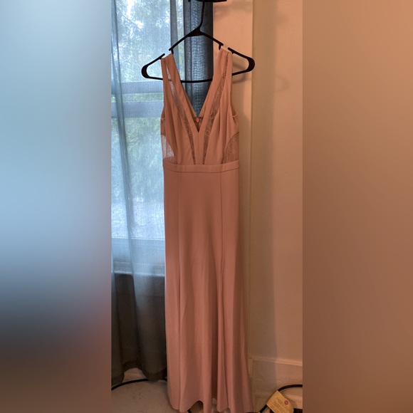 BCBG | Dresses | Bcbg Long Dress In Blush | Poshmark